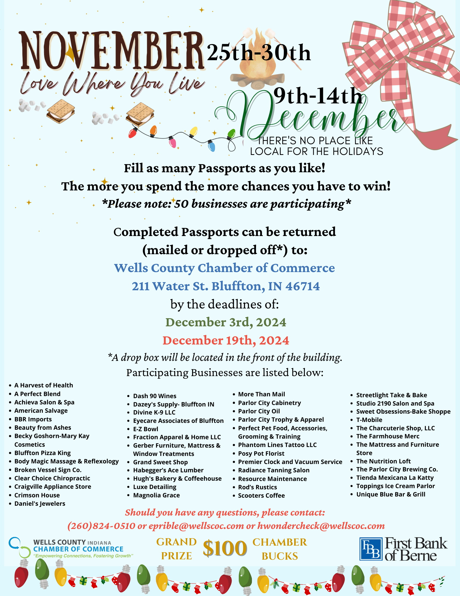 Shop Local Passport Program - Wells County Chamber of Commerce